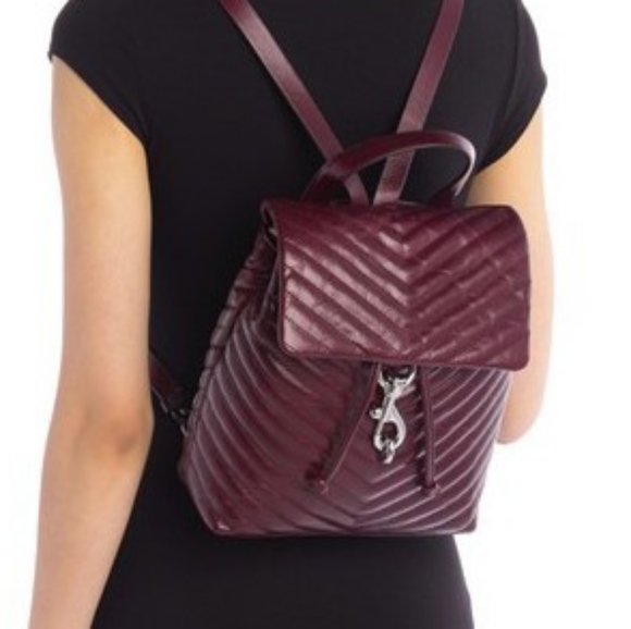 Rebecca Minkoff | Bags | Rebecca Minkoff Burgundy Leather Backpack ...